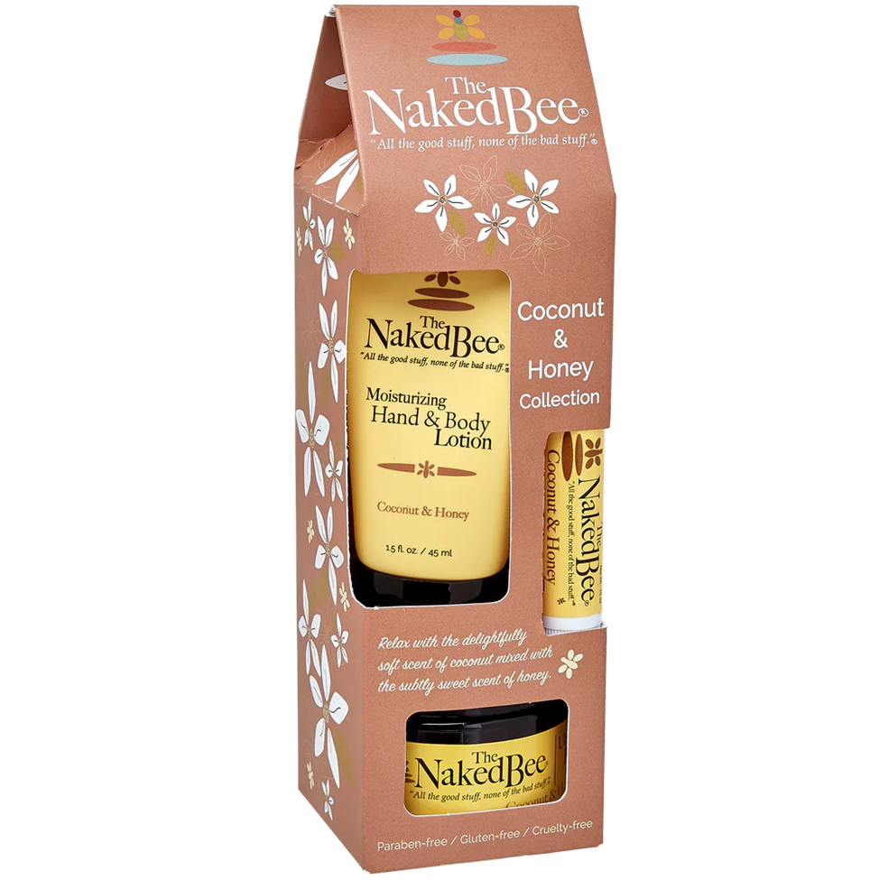 THE NAKED BEE Coconut & Honey 3 PC Hand and Body Carton Gift Set – McCaulou's